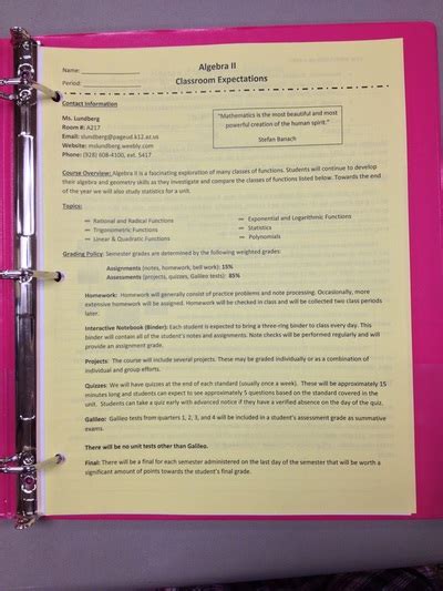 2014 2015 Assignmentsnotebook Pages Ms Lundbergs Math Page