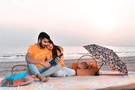 해변 커플 피크닉 Pixabay의 무료 사진