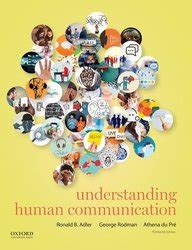 Buy Understanding Human Communication book Ronald Adler George Rodman Athena du Pré