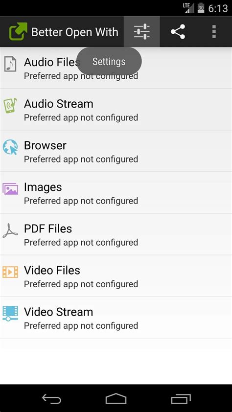 revamp the “complete action using” dialog for a better way to open