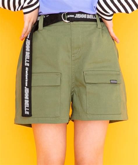 Jenni Belle（ジェニィベル）の「【web限定】ベルト付きカーゴショーパン（その他パンツ）」 Wear