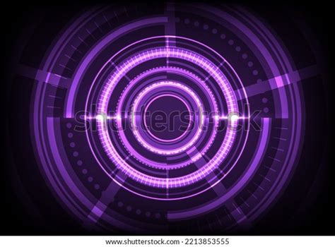 Vector Abstract Circle Visulization Background Energy Stock Vector Royalty Free 2213853555