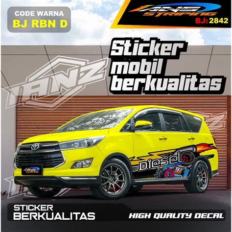 Jual Bj 2842 Decal Semua Jenis Mobil Bisa Pakai Desain Stiker Decal