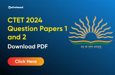 Ctet 2024 Question Papers 1 And 2