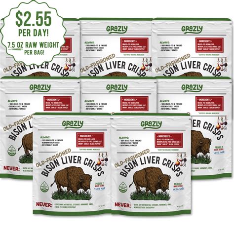 Old Fashioned Bison Liver Crisps Organic Spices