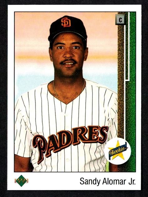 1989 Upper Deck Rc 5 Sandy Alomar Jr San Diego Padres Rookie Card