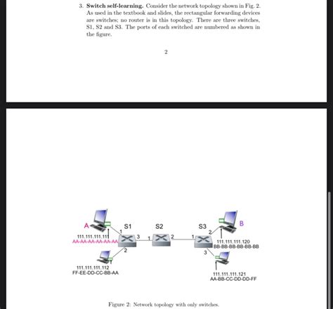 Solved Switch Self Learning Consider The Network Chegg