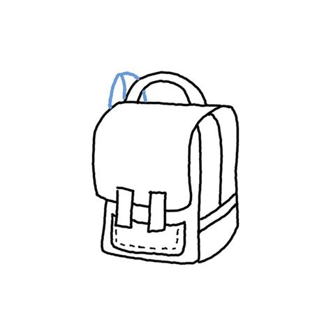 双肩包简笔画 图库 五毛网