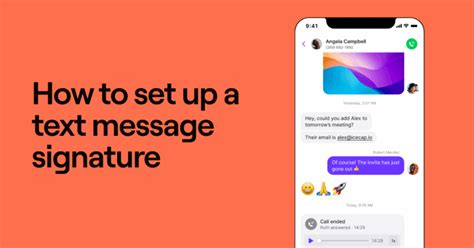 how to add a text message signature and templates to use