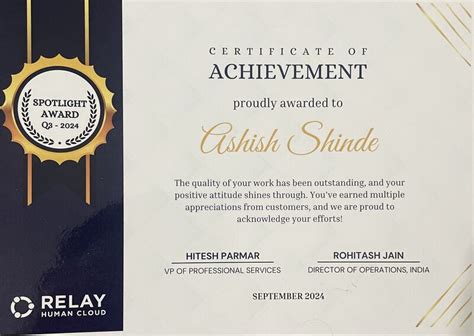 Ashish Shinde On Linkedin Spotlightaward Gratitude Achievement