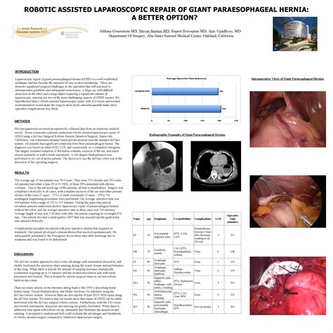Robotic Assisted Laparoscopic Repair Of Giant Paraesophageal Hernia A