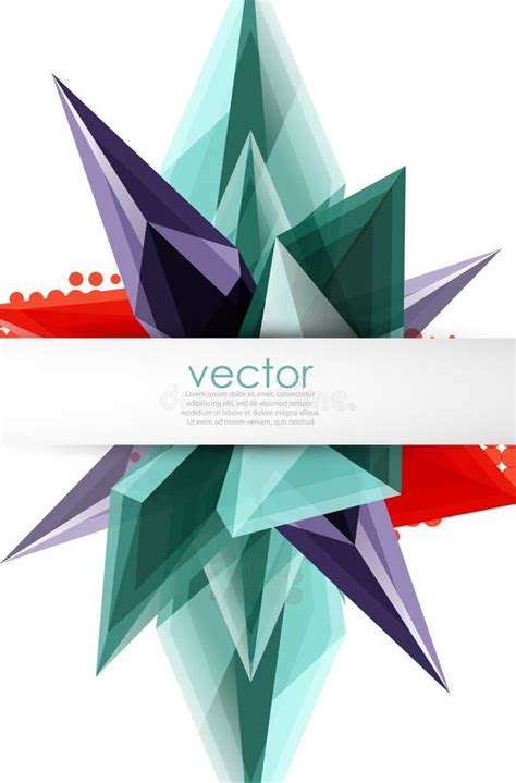 Цветной цветущий кристалл абстрактный фон вектора Иллюстрация вектора иллюстрации