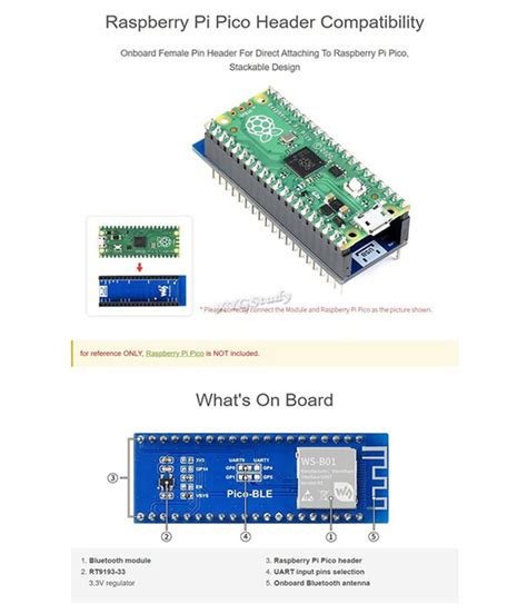 Dual Mode Bluetooth Module For Raspberry Pi Pico Spp Ble Bluetooth