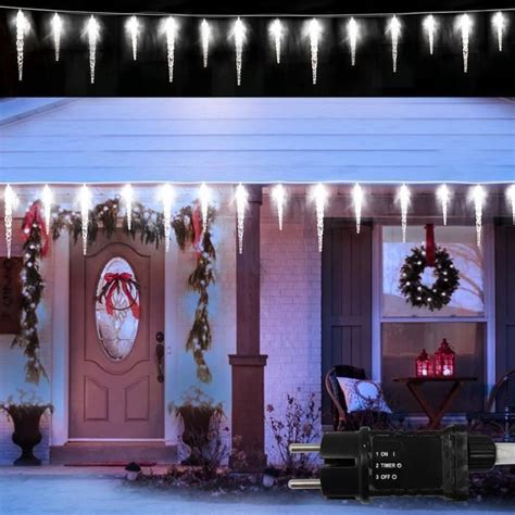 Guirlande Lumineuse Exterieure Noel Blanc Froid 40 Led Lumières De