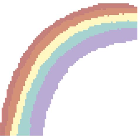 Rainbow Pixel Illustration 49475091 Png