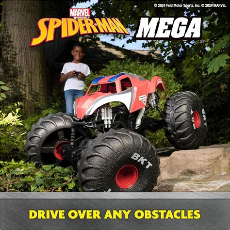 Monster Jam Marvel Mega Spider Man Rc Monster Truck All Terrain Over