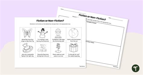 Real Or Make Believe Sentence And Picture Sorting Worksheet Teach