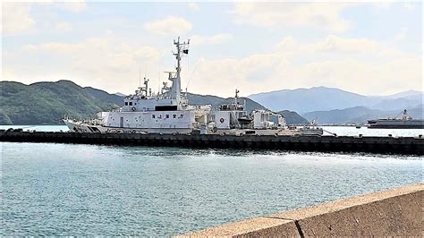 山口県長門市仙崎 巡視船おおみ VS 実習船海友丸 山口県長門市今が旬