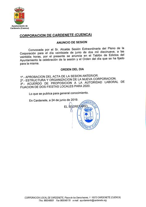 PLENO EXTRAORDINARIO