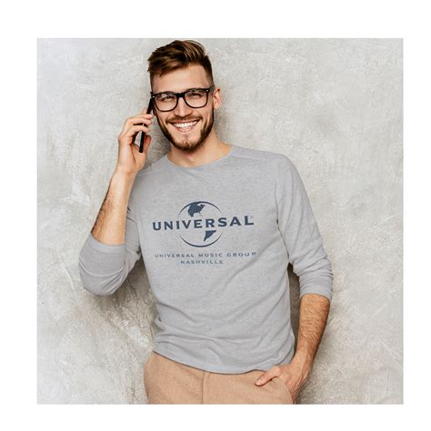 Universal Music Group Nashville Logo Longsleeve Grey Universal