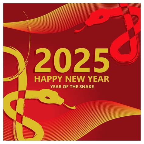 빨간색과 금색으로 중국 신년 2025 중국 조디악 기호 중국 신년 2023 개념 평평한 터 일러스트레이션 프리미엄 벡터