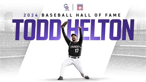 Todd Helton National Baseball Hall Of Fame Induction Colorado Rockies