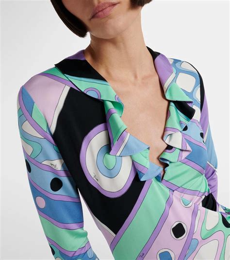 Pucci Vivara Wrap Dress Emilio Pucci