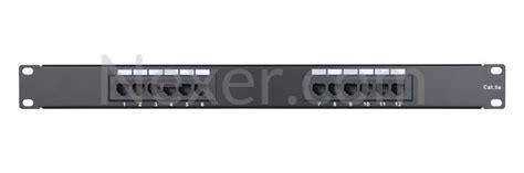 Cat5e Patch Panel 1u 12 Port Rack Mount