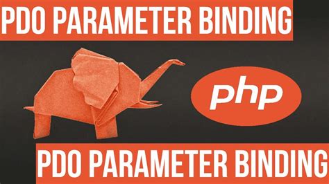 Data Binding Using PDO Become A PHP Master 35 YouTube