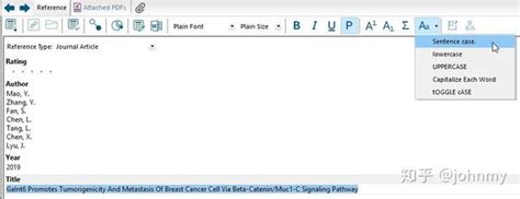 [endnote]输出title大小写不一致，如何让输出都是只有第一个字母大写？ 知乎