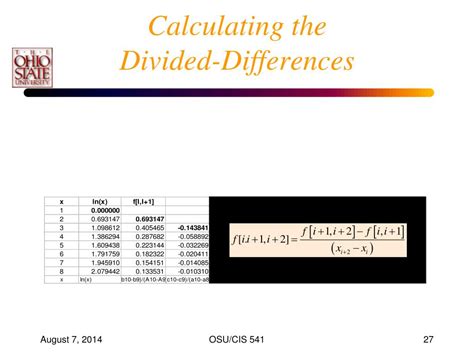 Ppt Cse 541 Interpolation Powerpoint Presentation Free Download