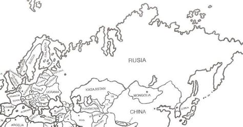 為孩子們的著色頁 Mapa De Medio Oriente Con Nombres Para Colorear