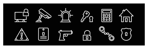 Flat Security Simple Concept Icons Set Contains Such Icons As