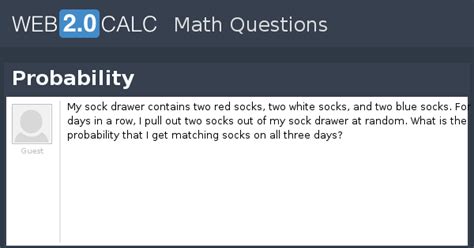 View Question Probability
