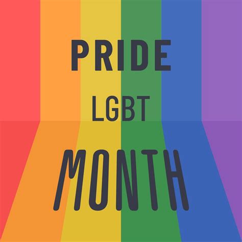 Lgbt Stolz Monat Lgbt Gemeinschaft Flagge Regenbogen Emblem Parade