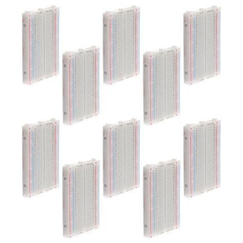 20 Pcs Circuit Breadboard Red And Blue Line Breadboard Small Breadborad