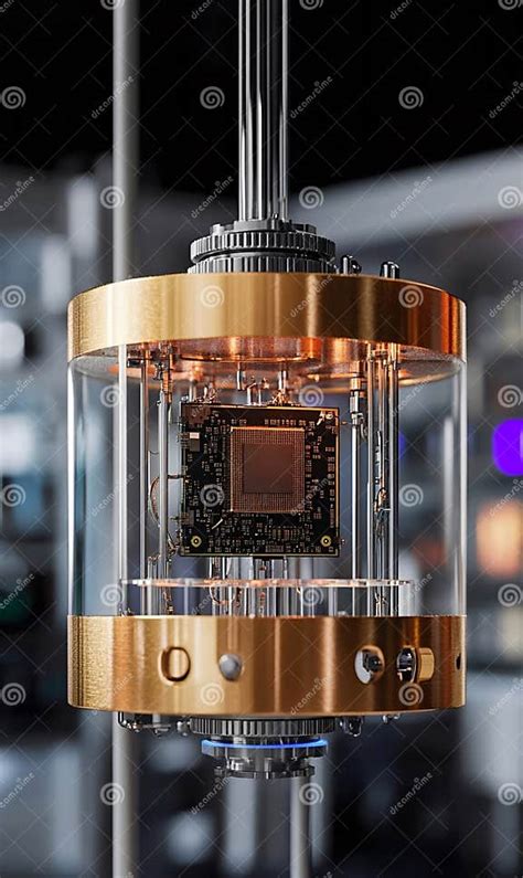 High Tech Quantum Computing Laboratory Stock Image Image Of