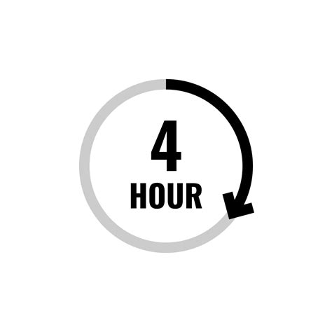 Hour Clock Count Simple Vector Icon 22576676 Vector Art At Vecteezy