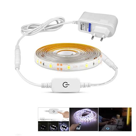 Buy Eu Us Touch Sensor Strip Light Waterproof Dc 12v