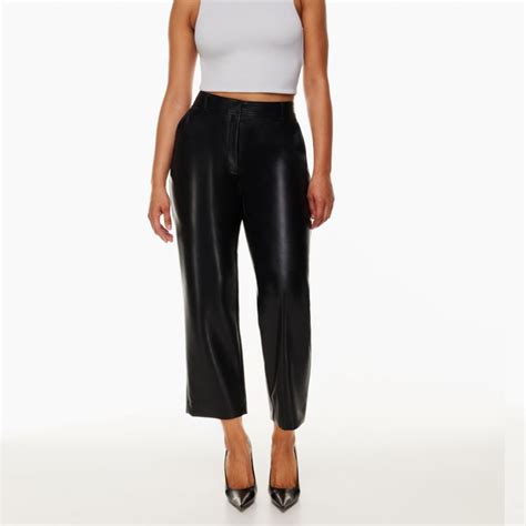 Aritzia Babaton Command Vegan Leather Pants New Gem