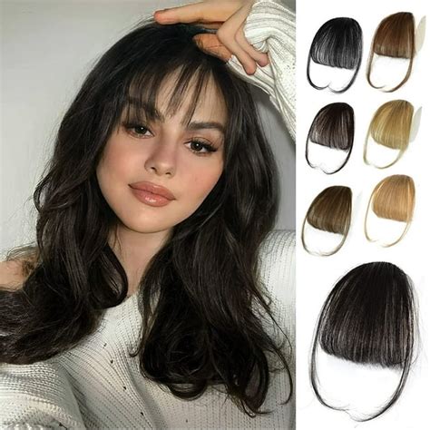 Ustar Clip In Bangs 100 Human Hair Wispy Bangs Clip In Hair