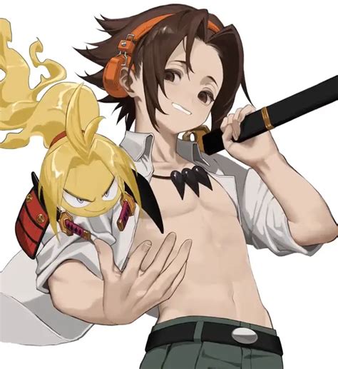 Asakura You And Amidamaru Shaman King Drawn By Cbow Danbooru