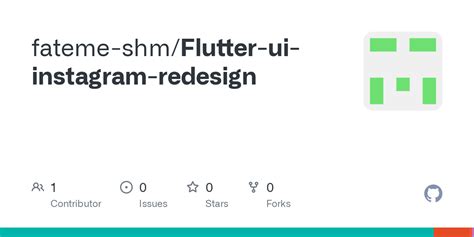Github Fateme Shmflutter Ui Instagram Redesign