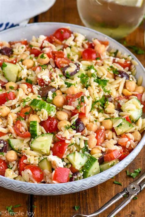 Easy Orzo Salad Recipe Simple Joy