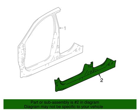 04631 T2F A00ZZ Rocker Panel 2013 2017 Honda Accord Conicelli