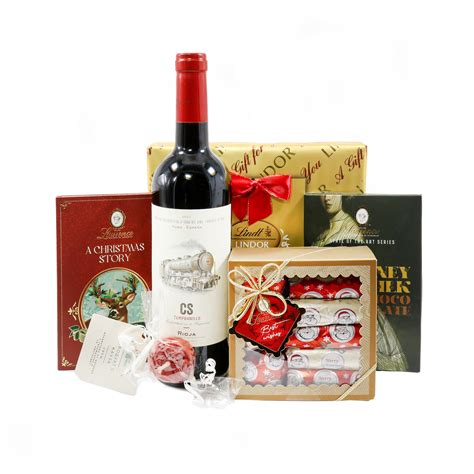Фирмени Коледни Подаръци с Вино и Изобилие от шоколад One T 10600