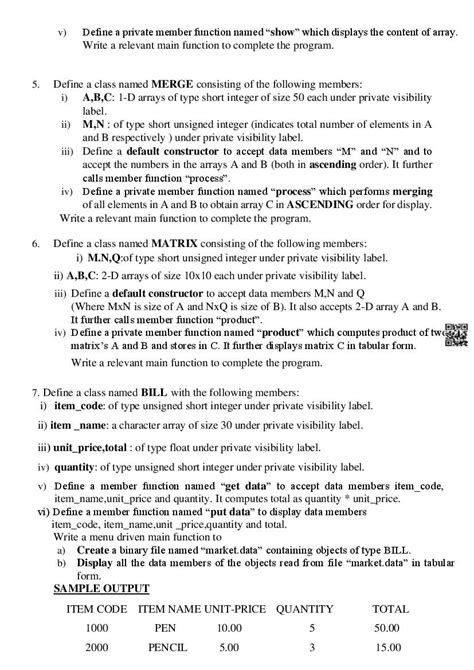 Goa Board Hssc Computer Science Model Question Paper 2025 Pdf Aglasem