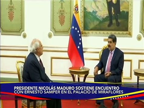 Pdte Nicolás Maduro sostiene encuentro de trabajo con Ernesto Samper