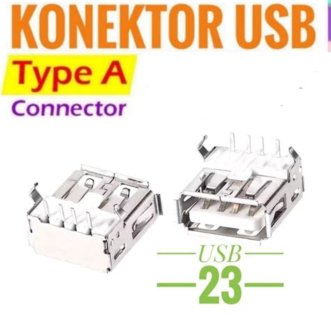 Jual Socket Usb Type A Female Af Konektor Soket Pcb Usb Pin