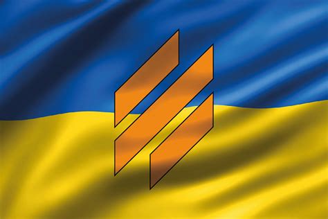 Прапор ЗСУ 3 ОШБр 2 синьо жовтий 3d купити у Києві та Україні ціна
